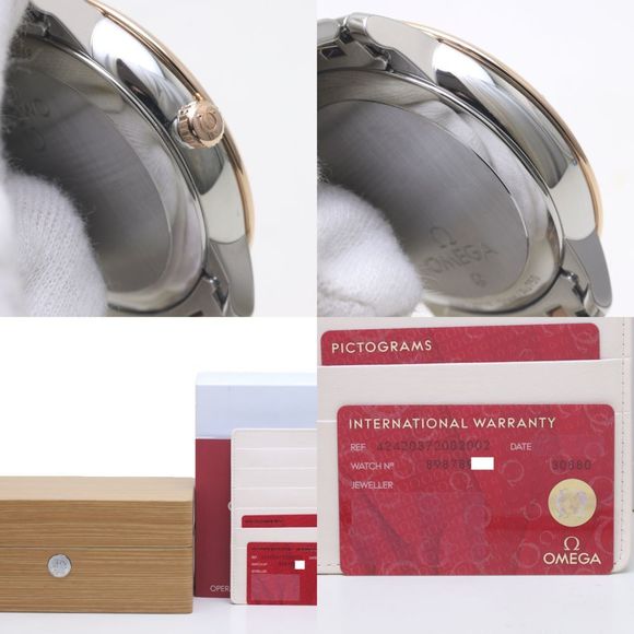 Omega | Accessories | Omega Omega De Ville Prestige 4242372002002 K8rg Rose Gold X Stainless ...